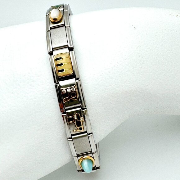 Zoppini | Jewelry | Vtg Italian Modular Charm Bracelet Piano Music ...